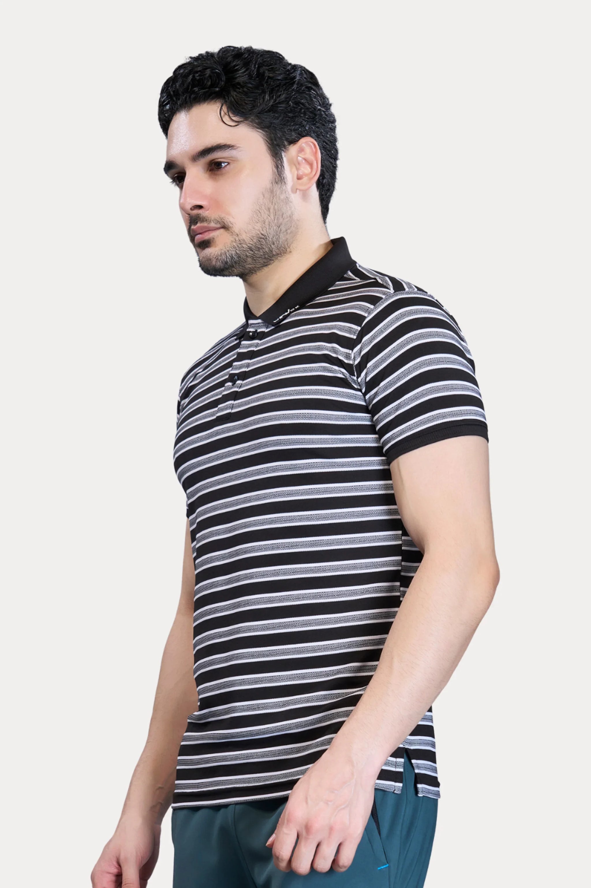 Urban Polo T-Shirt – Black – Bold Urban Wear for Men